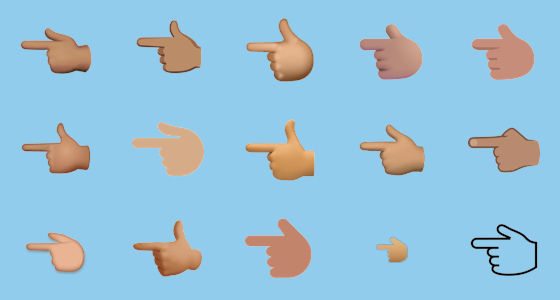 👈🏽 Backhand Index Pointing Left: Medium Skin Tone on Noto Color Emoji ...
