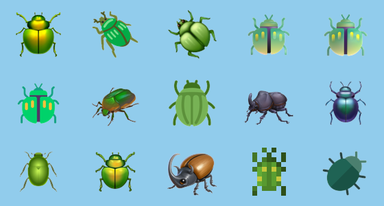 🪲 Beetle on Google Noto Color Emoji 16.0 June Update