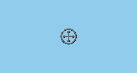 Circled Cross Pommee Emoji | Meaning, Copy And Paste