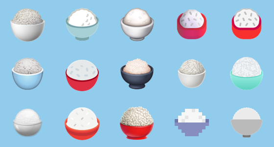 Google Noto Color Emoji Gmail-இல் 🍚 Cooked Rice