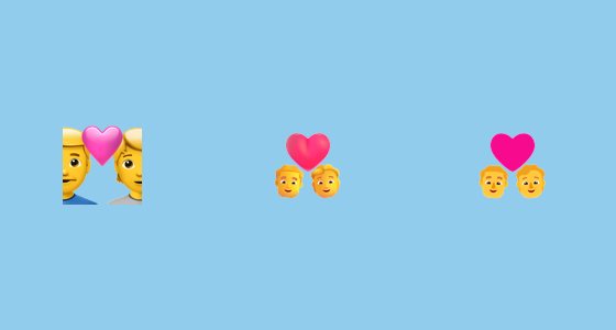 👨‍ ️‍🧑 Pareja Enamorada: Hombre, Persona Adulta Emoji