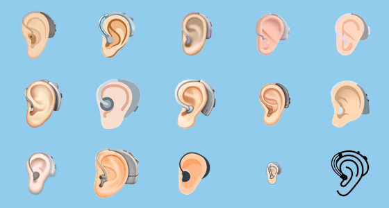 🦻🏻 Ear with Hearing Aid: Light Skin Tone on Google Noto Color Emoji 16. ...