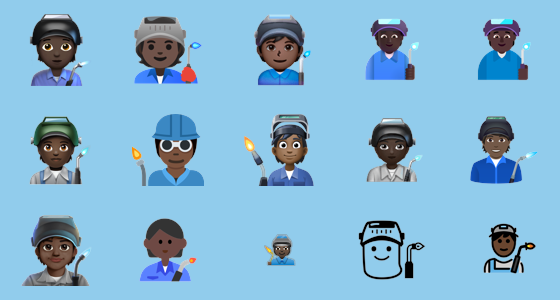 🧑🏿‍🏭 Factory Worker: Dark Skin Tone on Google Noto Color Emoji 16.0 ...