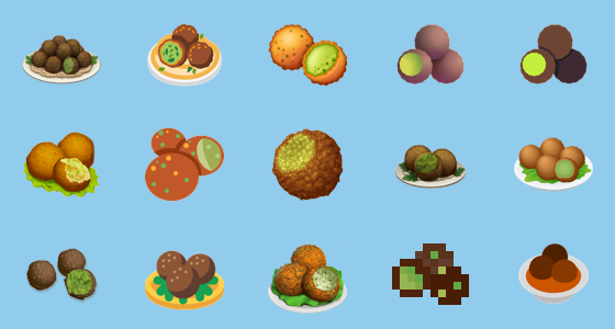 🧆 Falafel on Google Noto Color Emoji Android 10.0 March 2020 Feature Drop