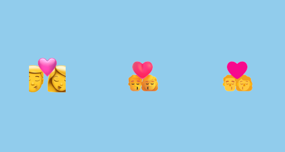 👨‍ ️‍💋‍👩 Bisou - Homme, Femme sur Apple iOS 10.0