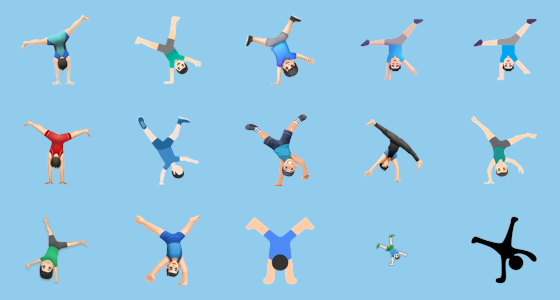 🤸🏻‍♂️ Man Cartwheeling: Light Skin Tone on JoyPixels 10.0