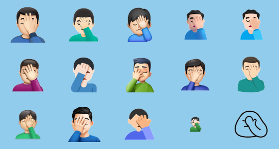 🤦🏻‍♂️ Man Facepalming: Light Skin Tone on Samsung One UI 7.0 April 2025