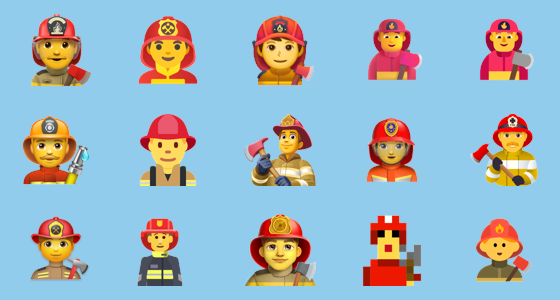 👨‍🚒 Man Firefighter on Google Noto Color Emoji 16.0 June Update