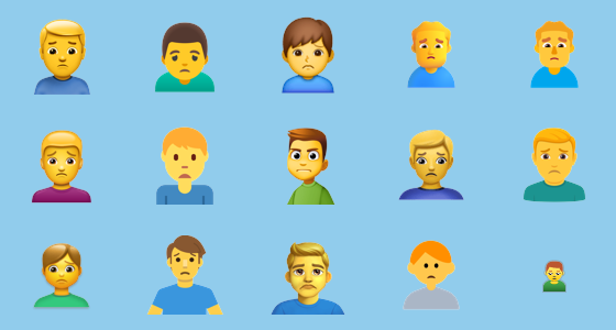 🙍‍♂️ Man Frowning Emoji | Meaning, Copy And Paste