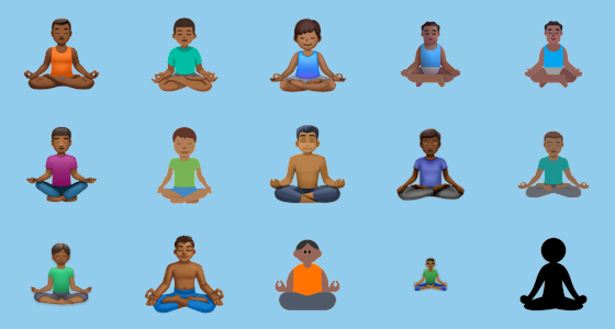 🧘🏾‍♂️ Mand I Lotusstilling: Medium Til Mørk Teint Emoji
