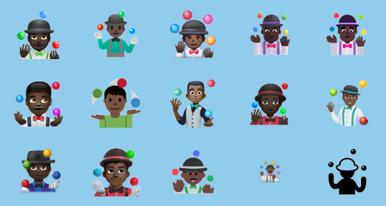 🤹🏿‍♂️ Man Juggling: Dark Skin Tone on Samsung One UI 4.0