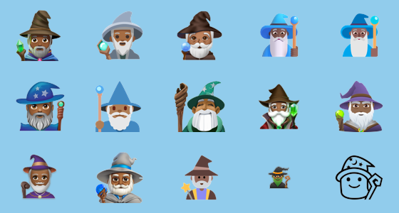 🧙🏾‍♂️ Man Mage: Medium-Dark Skin Tone on Microsoft Windows 11 23H2 June ...