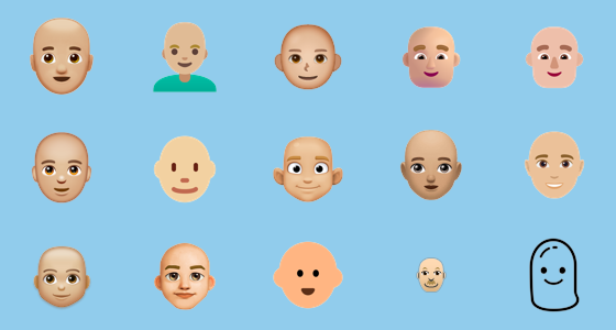 👨🏼‍🦲 Man: Medium-Light Skin Tone, Bald Emoji | Meaning, Copy And Paste