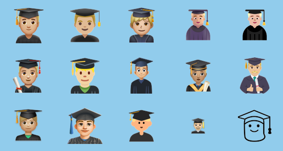 👨🏼‍🎓 Man Student: Medium-Light Skin Tone Emoji | Meaning, Copy And Paste