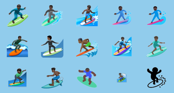 🏄🏿‍♂️ Man Surfing: Dark Skin Tone on Microsoft 3D Fluent 15.1