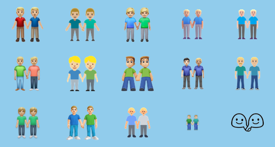 👬🏼 Men Holding Hands: Medium-Light Skin Tone Emoji | Meaning, Copy And ...