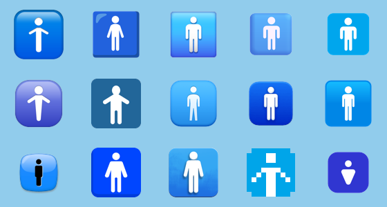 🚹 Men’s Room on Google Noto Color Emoji 17.0
