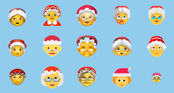 🤶 Mrs. Claus on Google Noto Color Emoji 16.0 June Update