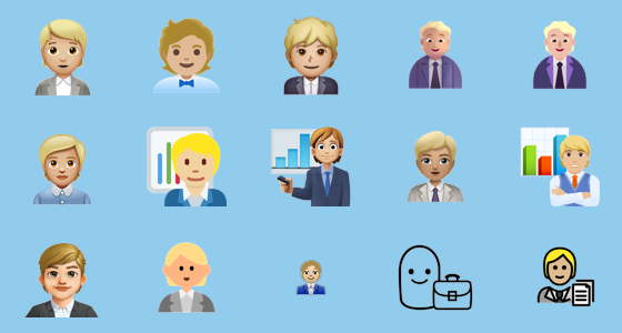 🧑🏼‍💼 Office Worker: Medium-Light Skin Tone on Google Noto Color Emoji ...