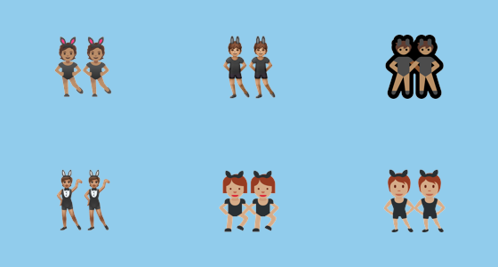 👯🏽 People With Bunny Ears: Medium Skin Tone on Microsoft Windows 10