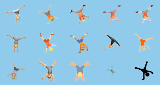 🤸🏼 Person Cartwheeling: Medium-Light Skin Tone Emoji | Meaning, Copy ...