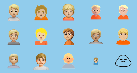 🙍🏼 Person Frowning: Medium-Light Skin Tone on Microsoft Windows 10 ...