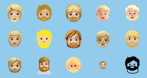 🧔🏼 Person: Medium-Light Skin Tone, Beard on Microsoft 3D Fluent 15.1