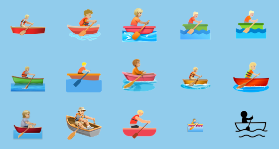 🚣🏼 Person Rowing Boat: Medium-Light Skin Tone on Microsoft 3D Fluent 15.1