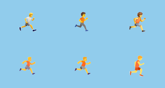 🏃‍ ️ Person Running: Facing Right Emoji | Meaning, Copy And Paste