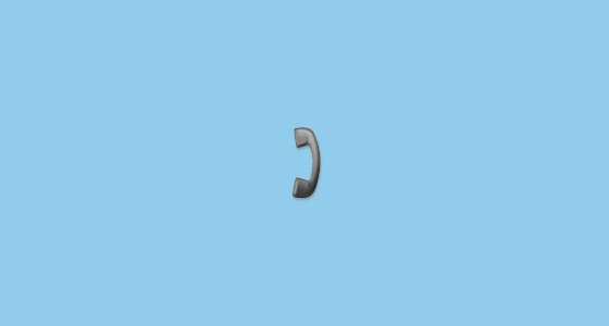 Right Hand Telephone Receiver Emoji