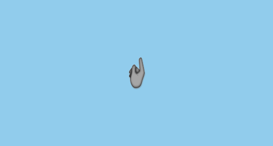 Sideways Black Up Pointing Index Emoji | Meaning, Copy And Paste
