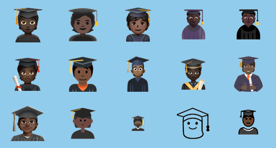 🧑🏿‍🎓 Student: Dark Skin Tone on Apple iOS 18.4
