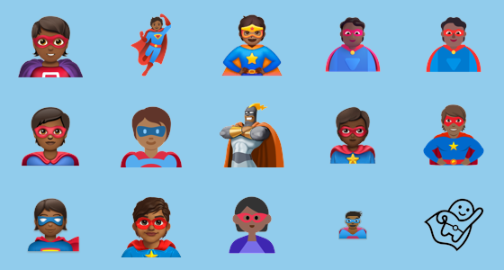 🦸🏾 Superhero: Medium-Dark Skin Tone on Microsoft 3D Fluent 15.1