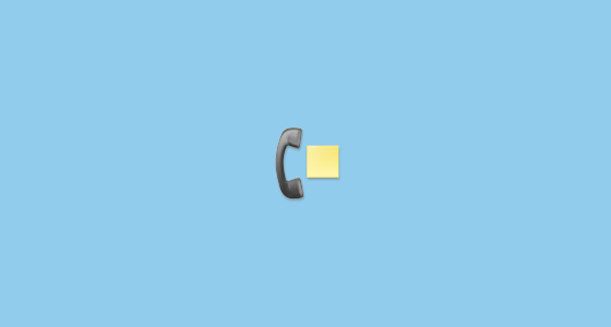 Telephone Receiver with Page Emoji
