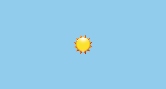 Sun Emoji | Meaning, Copy And Paste