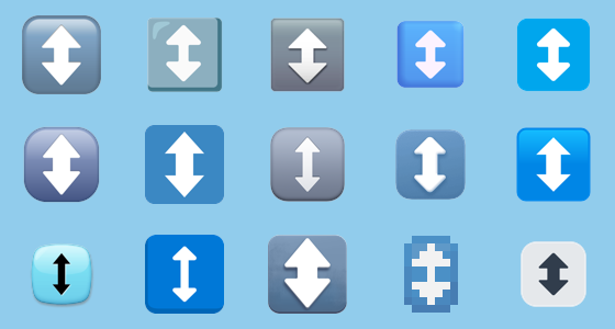 ↕️ Pil Upp Och Ned Emoji