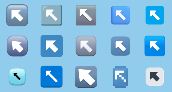 ↖️ Up-Left Arrow Emoji | Meaning, Copy And Paste