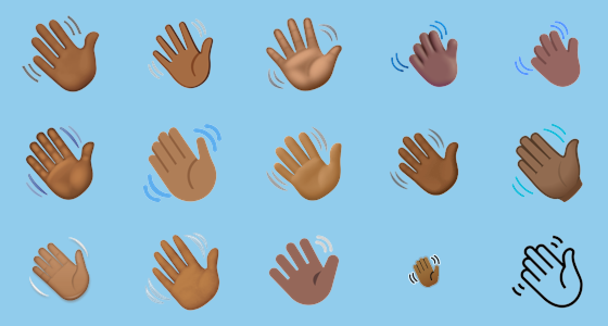 Waving Hand Medium Dark Skin Tone On Apple IOS 17 4 Waving Hand Medium Dark Skin Tone On Apple IOS 17 4