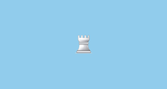 White Chess Rook Emoji | Meaning, Copy And Paste