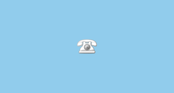 White Telephone Emoji | Meaning, Copy And Paste
