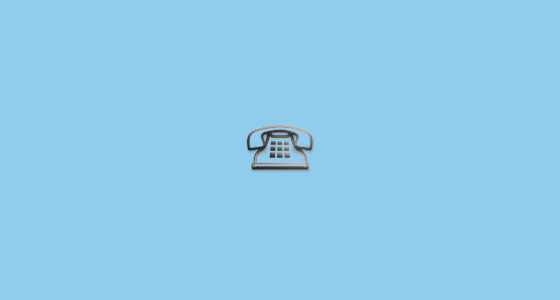 White Touchtone Telephone Emoji