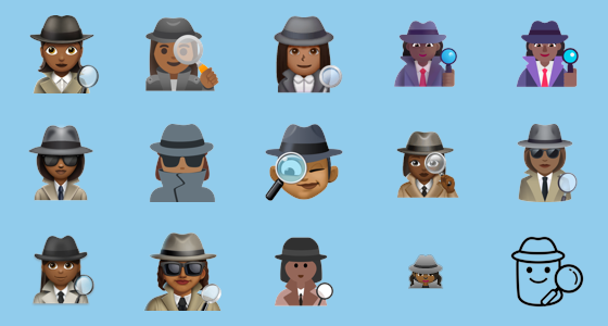 🕵🏾‍♀️ Woman Detective: Medium-Dark Skin Tone on Google Noto Color Emoji ...