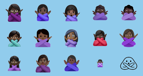 Emoji Girl With Arms Crossed