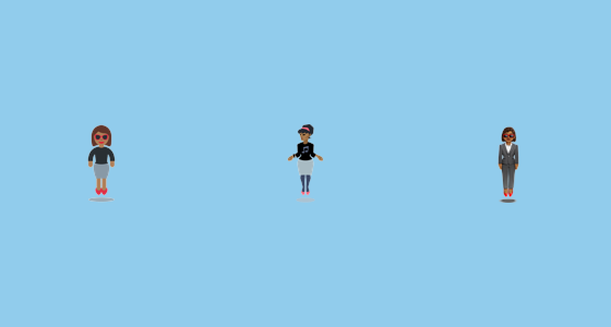 🕴🏾‍♀️ Woman in Suit Levitating: Medium-Dark Skin Tone on Facebook 16.0