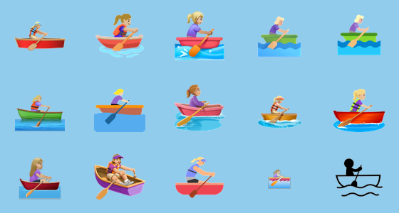 🚣🏼‍♀️ Woman Rowing Boat: Medium-Light Skin Tone Emoji | Meaning, Copy ...