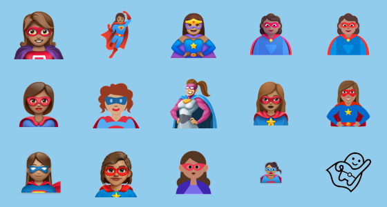 🦸🏽‍♀️ Heldin: Mittlere Hautfarbe auf Microsoft Teams (3D Animated) 15.1