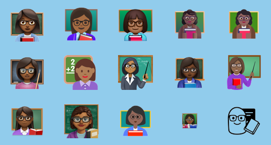 👩🏾‍🏫 Woman Teacher: Medium-Dark Skin Tone on Microsoft Windows 11 23H2 ...