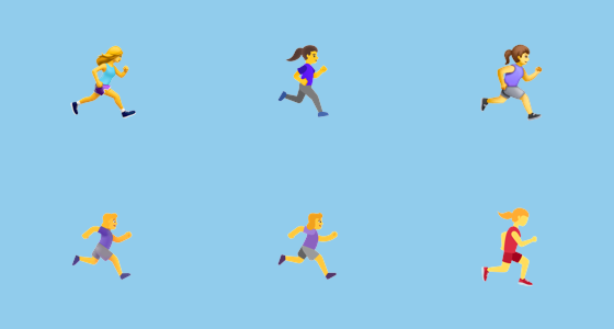 🏃‍♀️‍ ️ Woman Running: Facing Right Emoji | Meaning, Copy And Paste