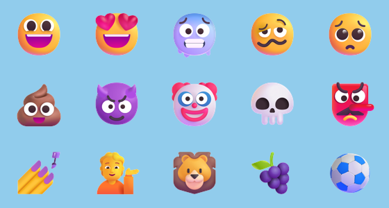 Microsoft 3D Fluent Emojis - Emojis for Windows 11 & Microsoft Teams