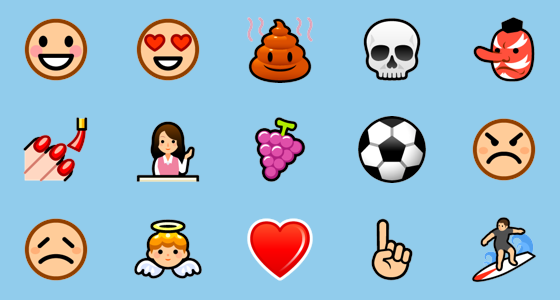 📲 SoftBank Emoji List — Original Emojis from SoftBank in Japan